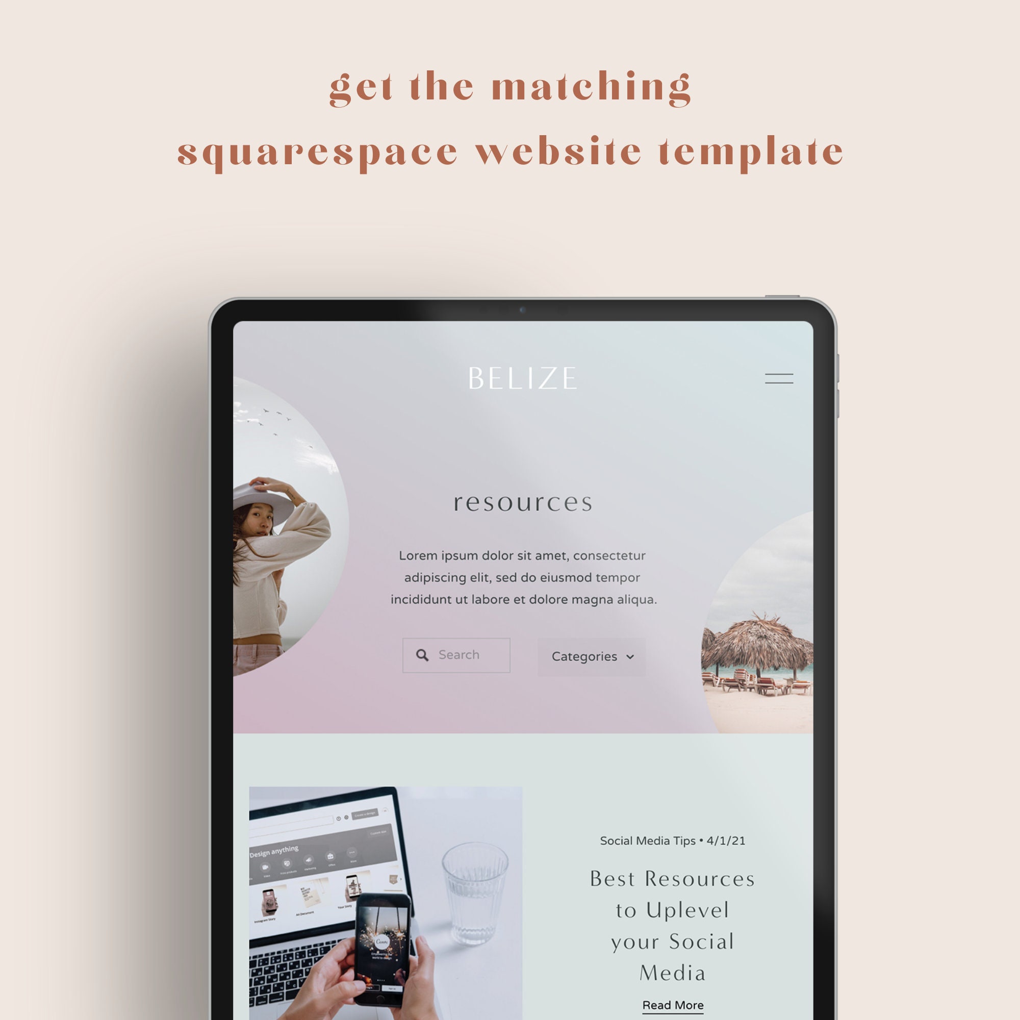 Instagram Social Media Template Kit for Canva and Photoshop | Etsy