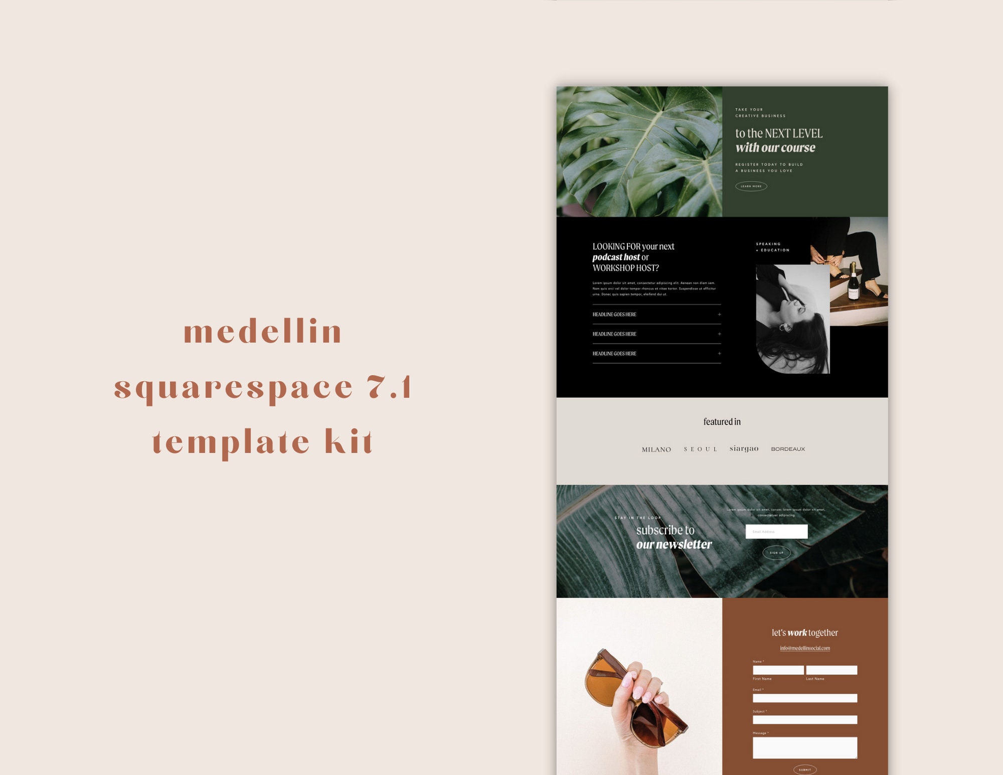 Squarespace 7.1 for Website Template Kit for Course Creators Educators ...