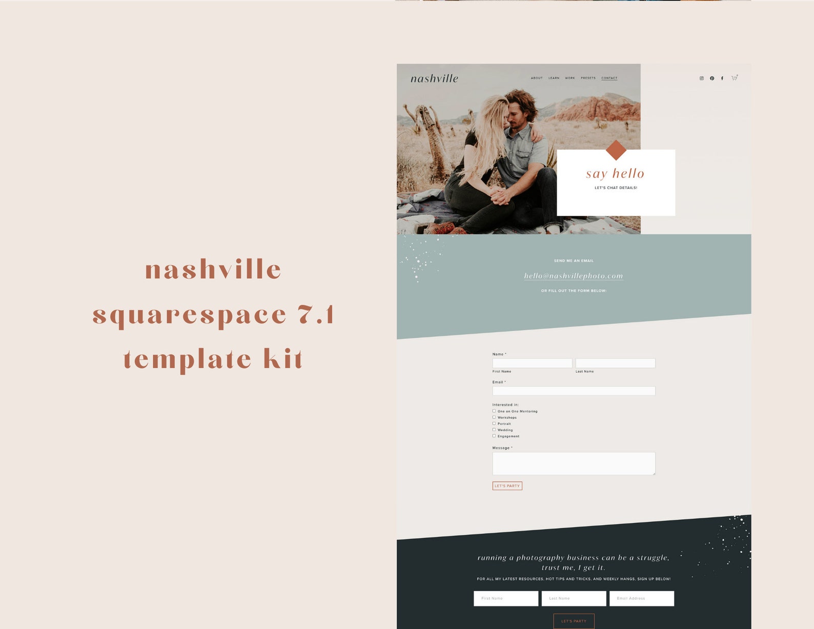 Squarespace 7.1 for Website Template Kit for Photographer Bold - Etsy