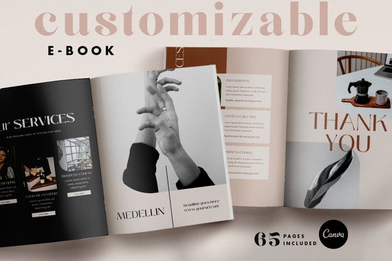 CANVA Workbook / E-book Template for Photographers Bloggers - Etsy