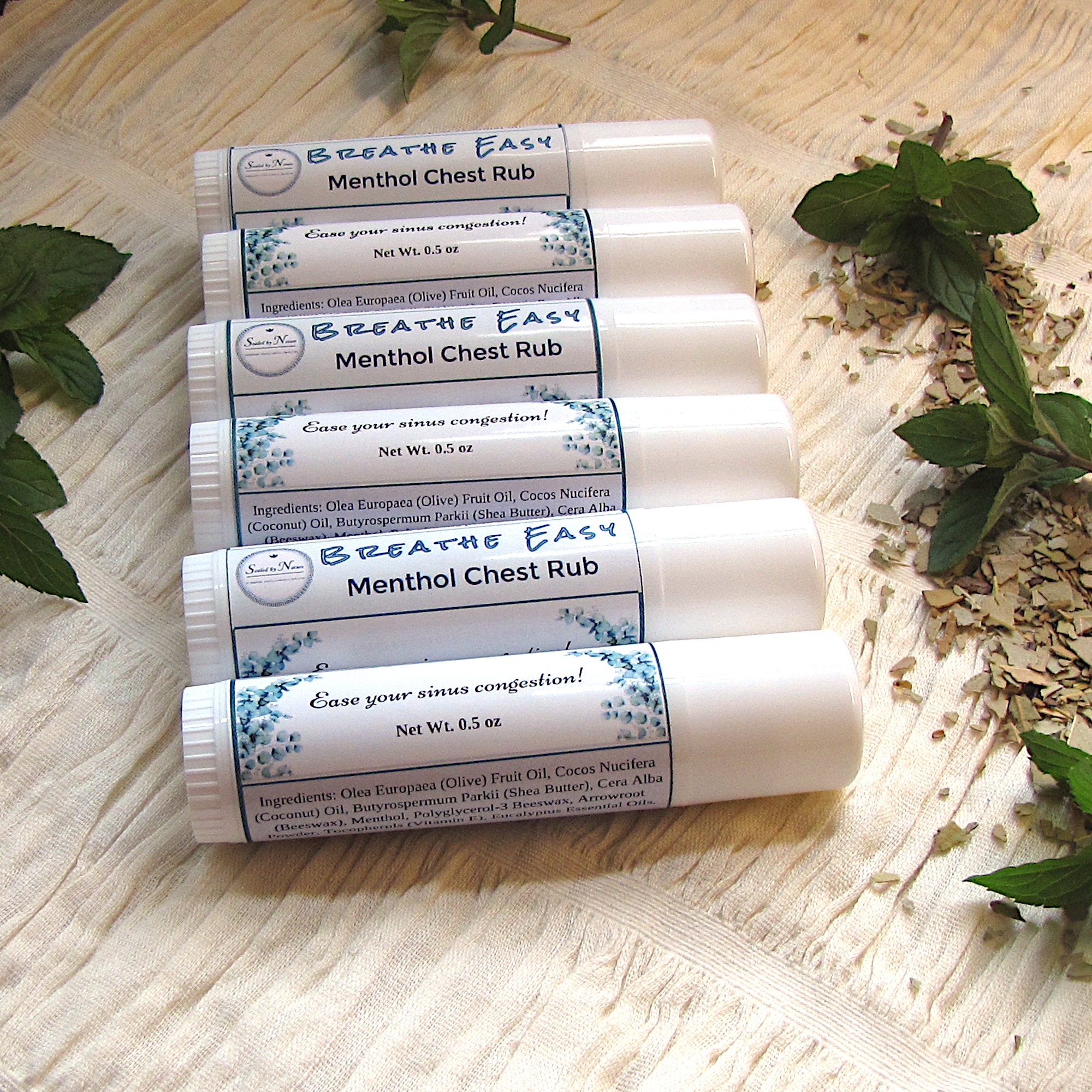 Breathe Easy, Menthol Chest Rub - Etsy