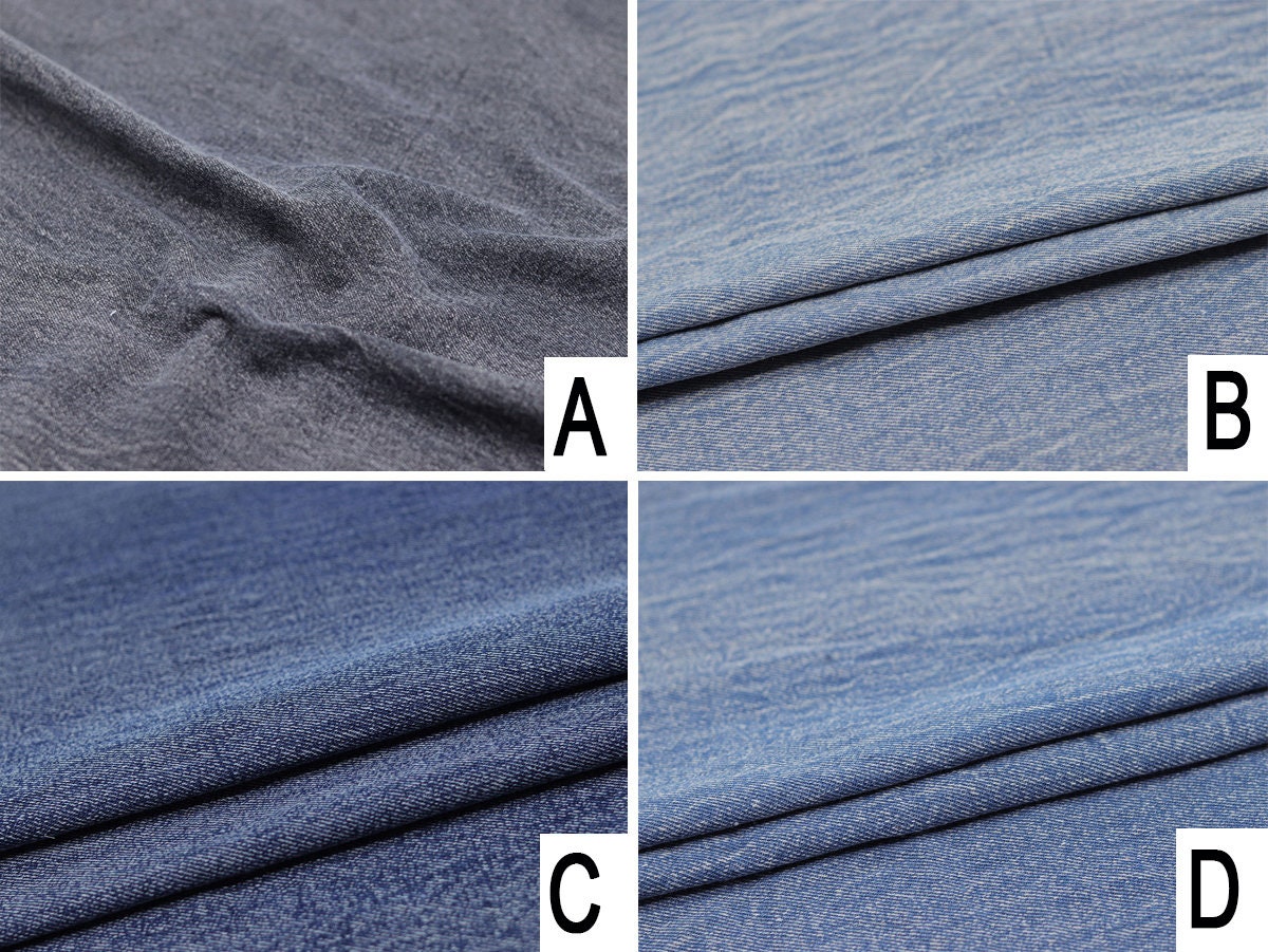 Washed Denim Fabric, Cotton Denim Fabric, Soft Denim, Jeans Fabric ...