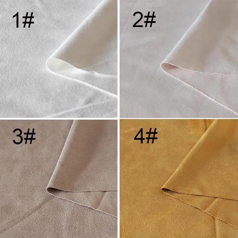 Faux Suede Fabric for Lightweight Fabric Work, Thin Suedette Fabric ...
