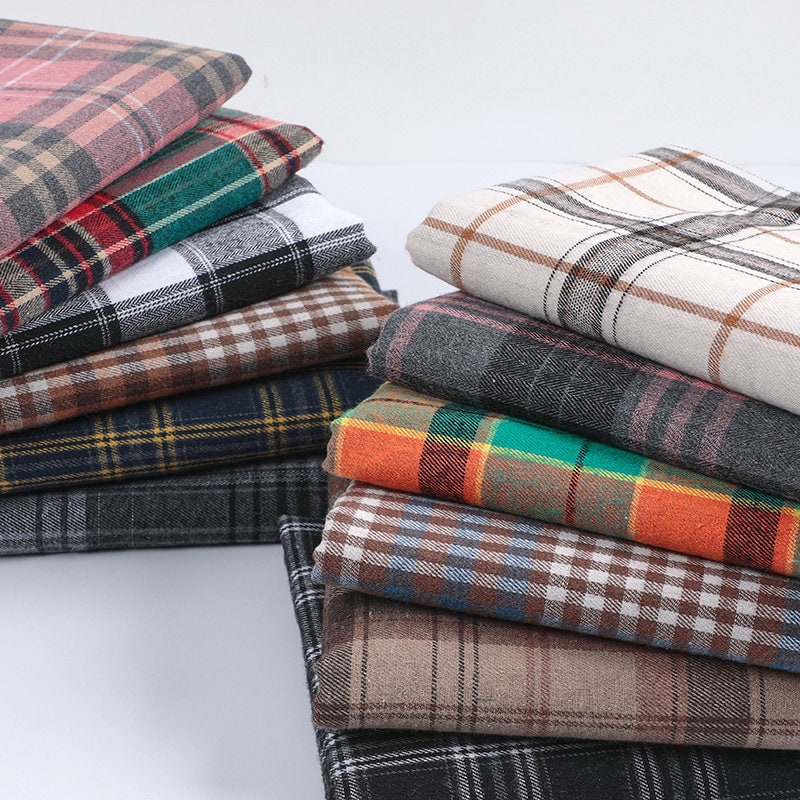 Stretch Plaid Fabric - Etsy