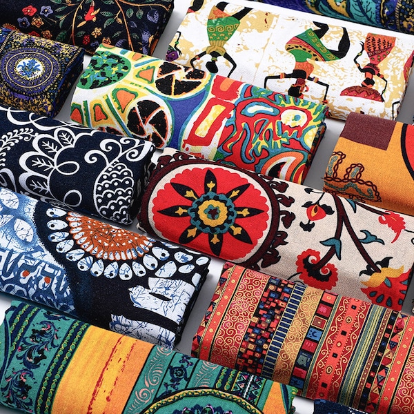 Bohemian Fabric - Etsy