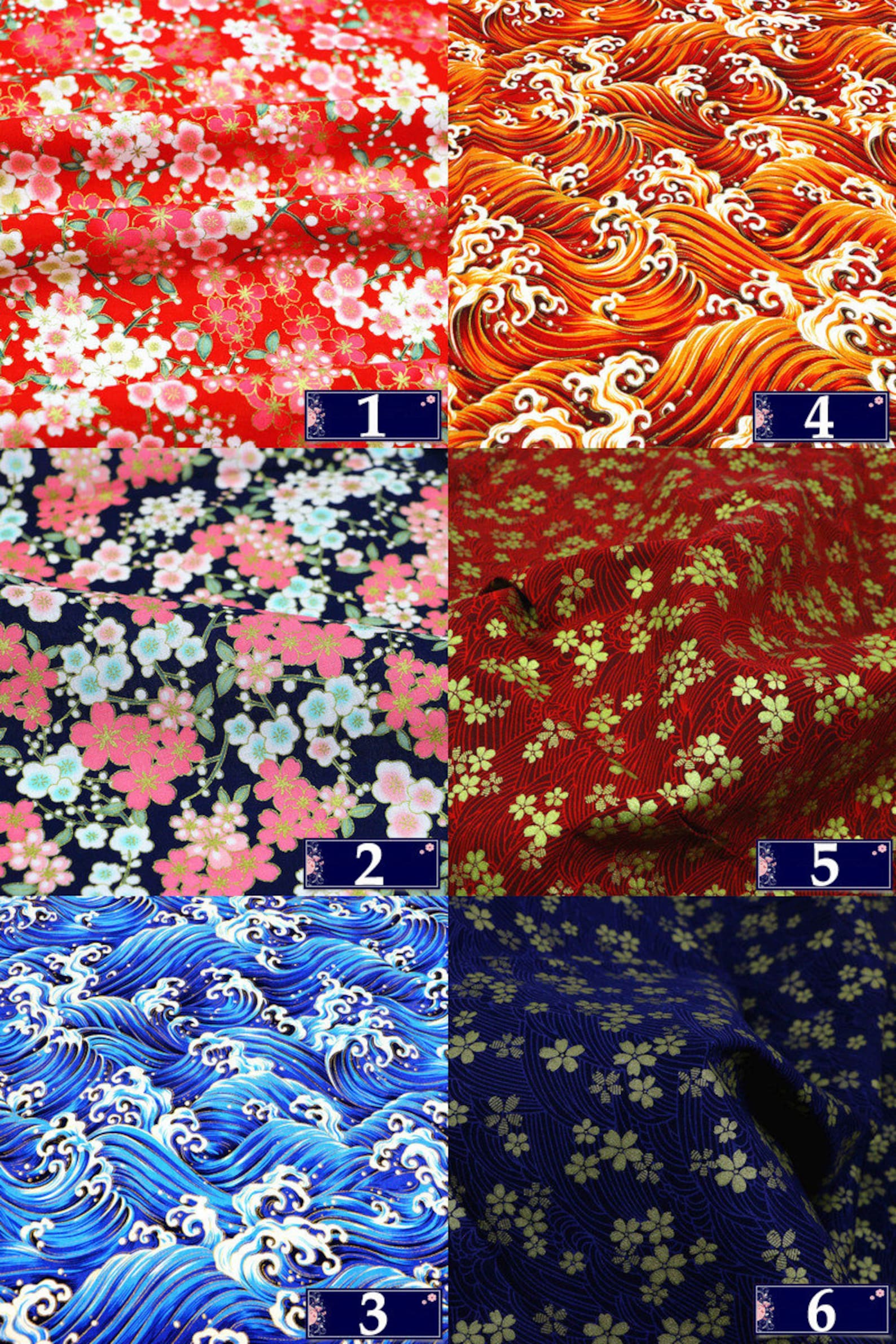 Japanese Fabric Pure Cotton Sewing Fabric by the Half Yard - Etsy