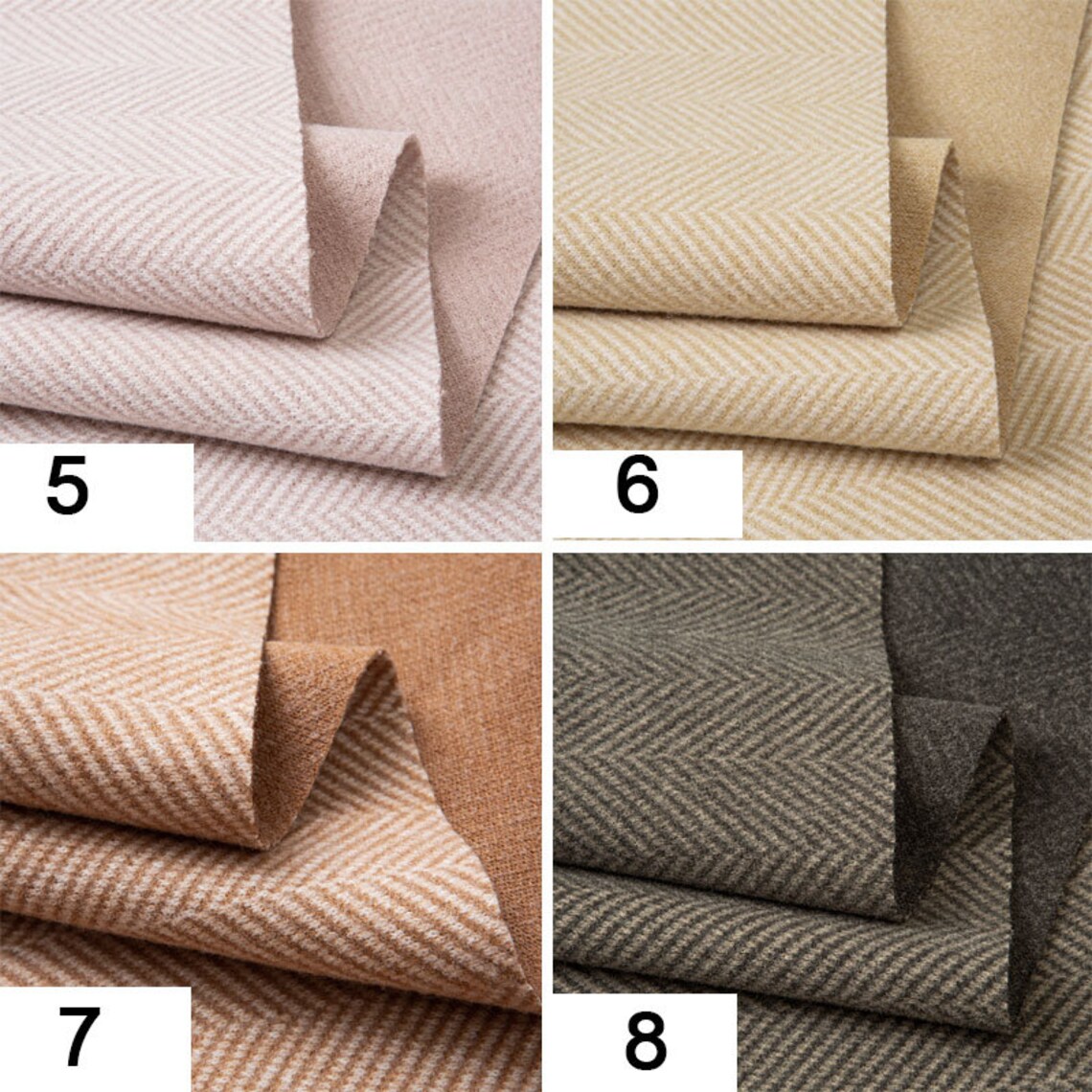 Textured Woolen Fabric Woolen Fabric Woolen Twill Fabric - Etsy