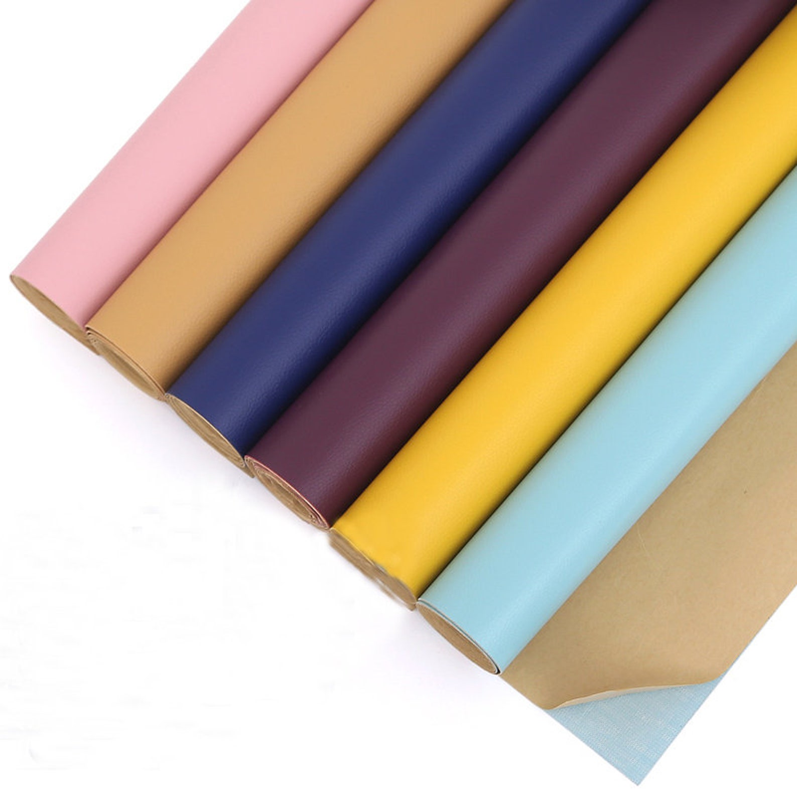 Self-adhesive Leather Fabric Artificial Leather Fabric Faux - Etsy
