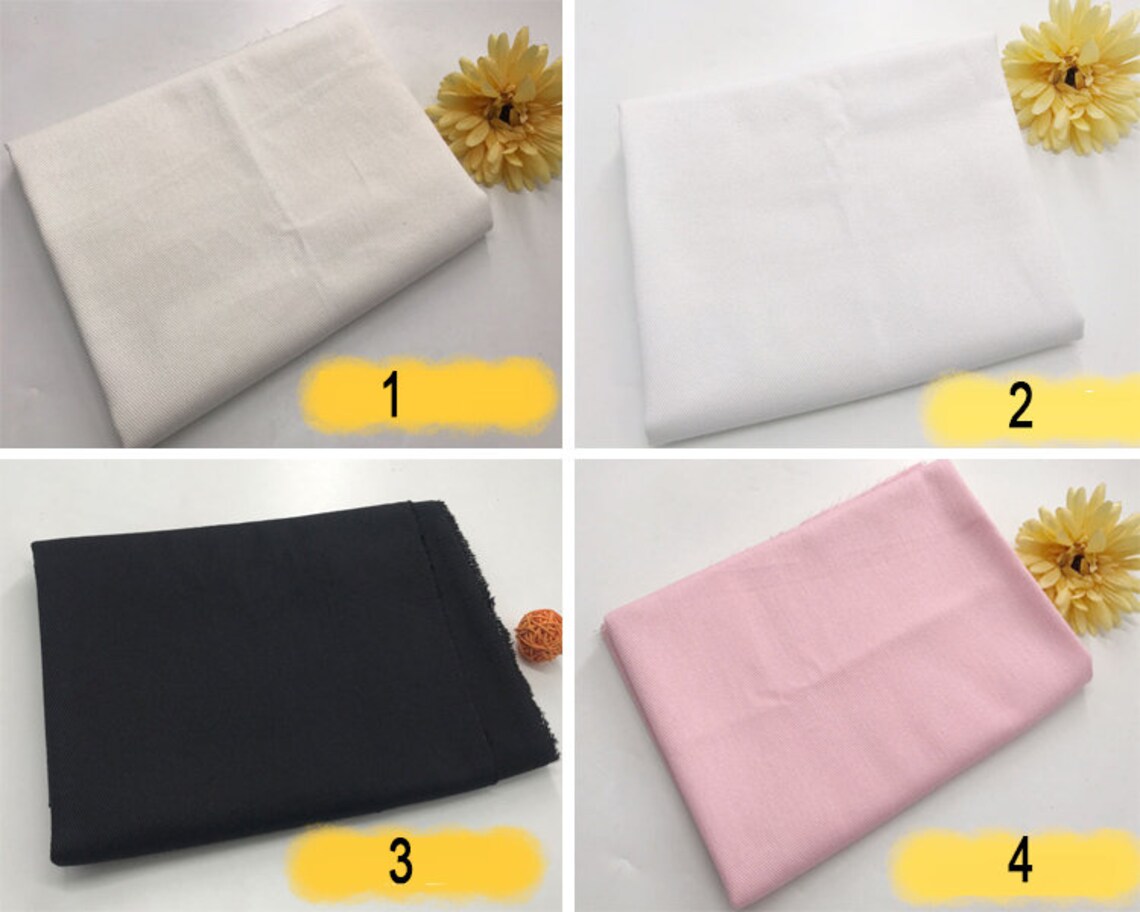 Colored Denim Fabric Cotton Denim Solid Color Denim Jean - Etsy