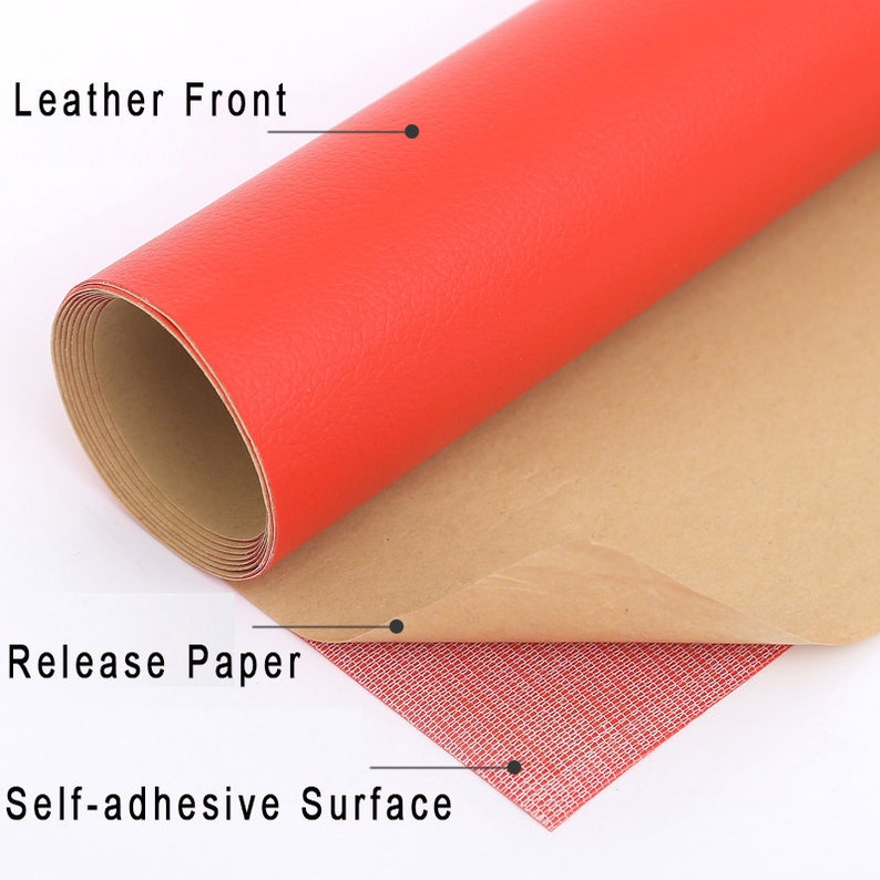 Self-adhesive Leather Fabric Artificial Leather Fabric Faux - Etsy