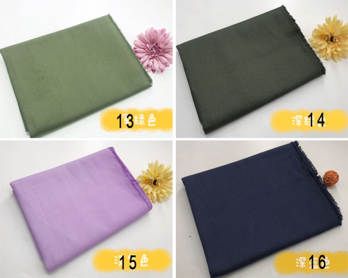 Colored Denim Fabric Cotton Denim Solid Color Denim Jean - Etsy