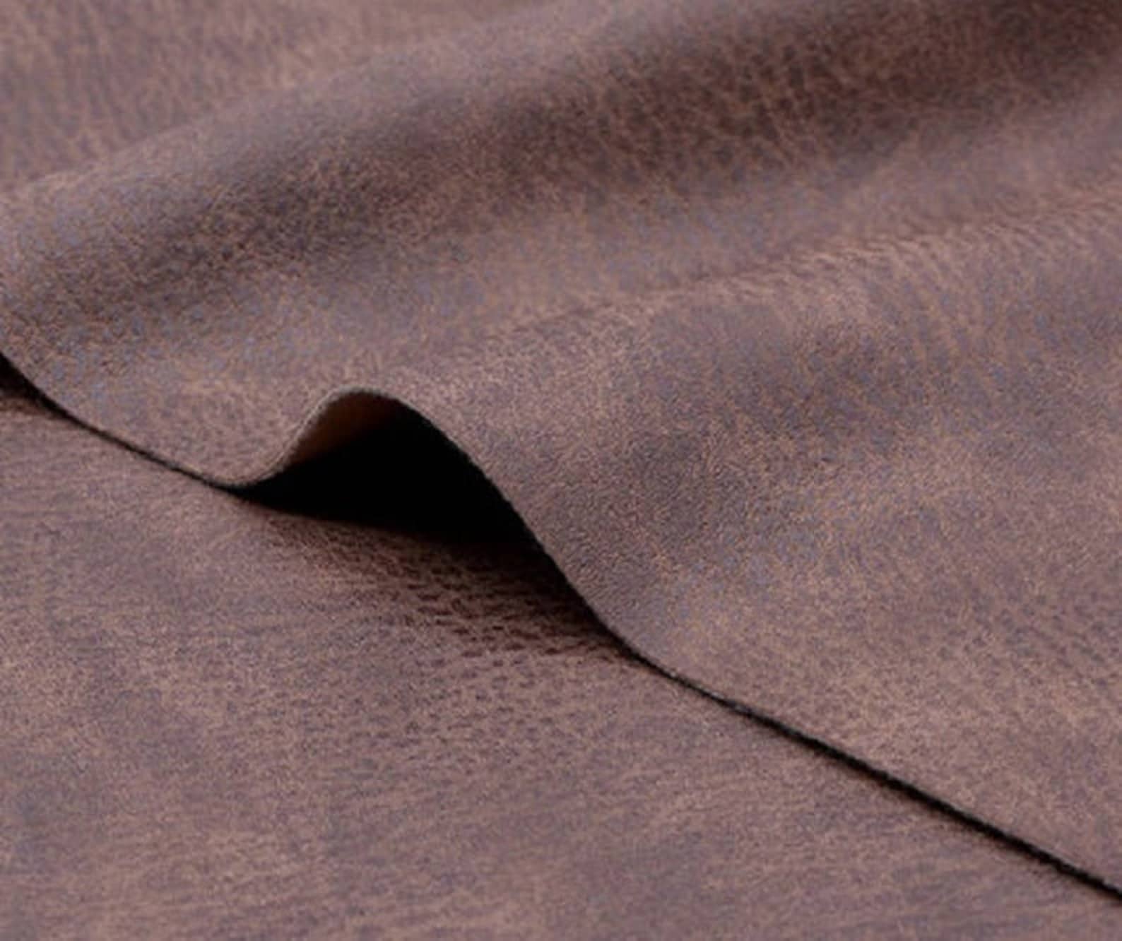 Crazy Horse Leather Faux Leather Fabric Fake Leather Fabric - Etsy