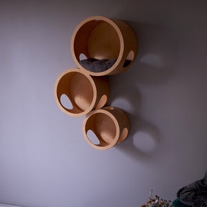 Natuurlijke Kattenplank, Modern Kattenmeubilair, Aangepast Kussen ...