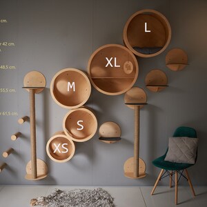 SET HUIZEN voor KATTEN, Modern Cat Furniture, Cadeau voor Cat Lover ...