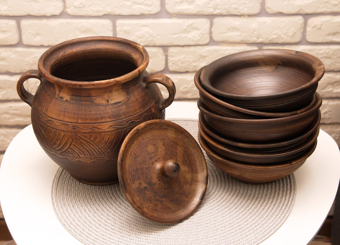 Clay Curry Pot Earthen cookware Mud pot Cooking pot Cookware | Etsy