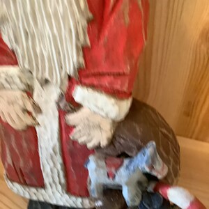 Wood Carved Christmas Toys Fill Santas Bag of Goodies With This Wood ...