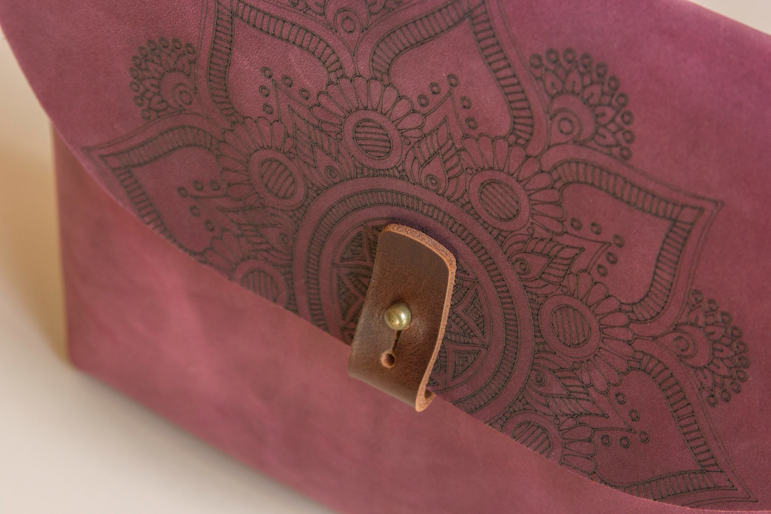 Leather Crossbody Bag With Mandala Design, Women’s Purse - Etsy