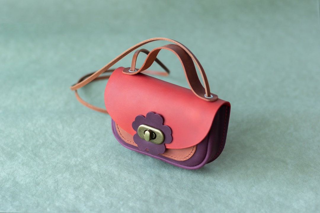 Little Girl Purse Toddler Leather Bag Mini Crossbody Purse - Etsy