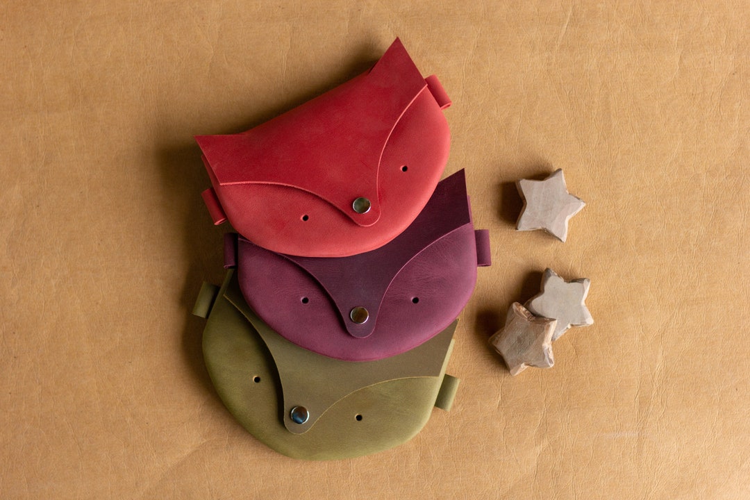 Toddler Fox Leather Bag – Red and Rust Mini Purse for Kids - Etsy