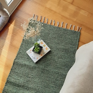 Long Runner Rug Pine Green 300cm / Kitchen Rug / Rug Runner / Floor Mat ...