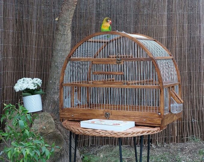 Handmade Wooden Bird Cage - Etsy