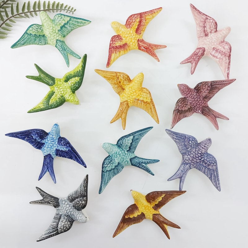 Ceramic Mirror Birds - Etsy UK