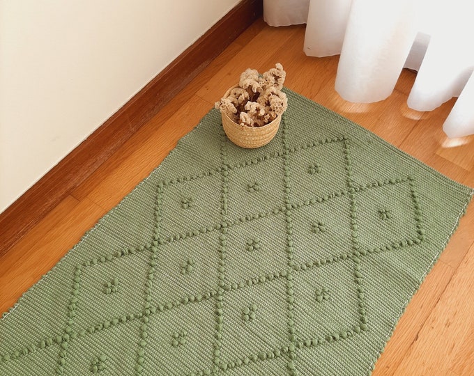 Runner Rug Pine Green 200cm / Kitchen Rug / Rug Runner / Floor Mat ...