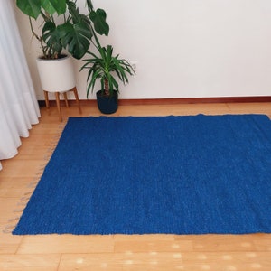 Large Royal Blue Rug / Area Rugs / Washable Rug / Soft Rug / Living ...