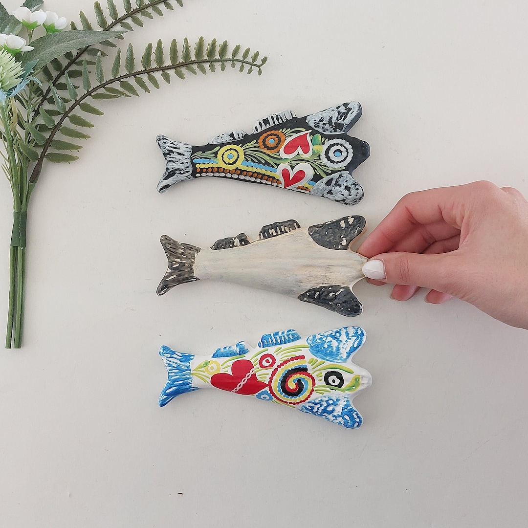 Small Ceramic Cod Fish/ Cod Fish / Fish Art / Ceramic Fish / Ceramic ...