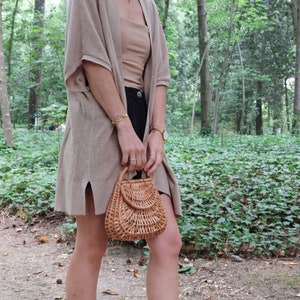 Mini Wicker Bag / Wicker Purse / Wicker Wallet / Summer Bag / Wedding ...