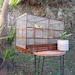 Large Rectangular Bird Cage Old Brown / Handmade Cage / Canary Cage ...