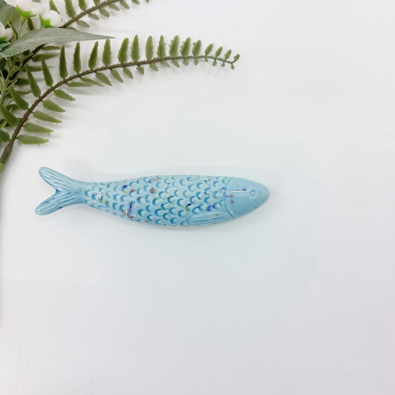 Ceramic Glazed Sardines With Colorful Spots / Ceramic Sardine / Ceramic ...
