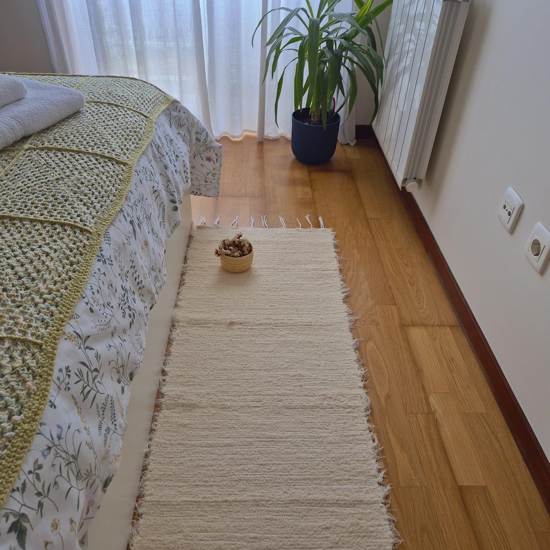 Long Runner Rug Cream Rug 250cm / Runner Rug / Rag Rug / Soft Rug ...