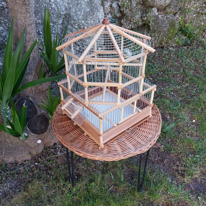 Wood Bird Cage / Handmade Cage / Canary Cage / Bird House / - Etsy