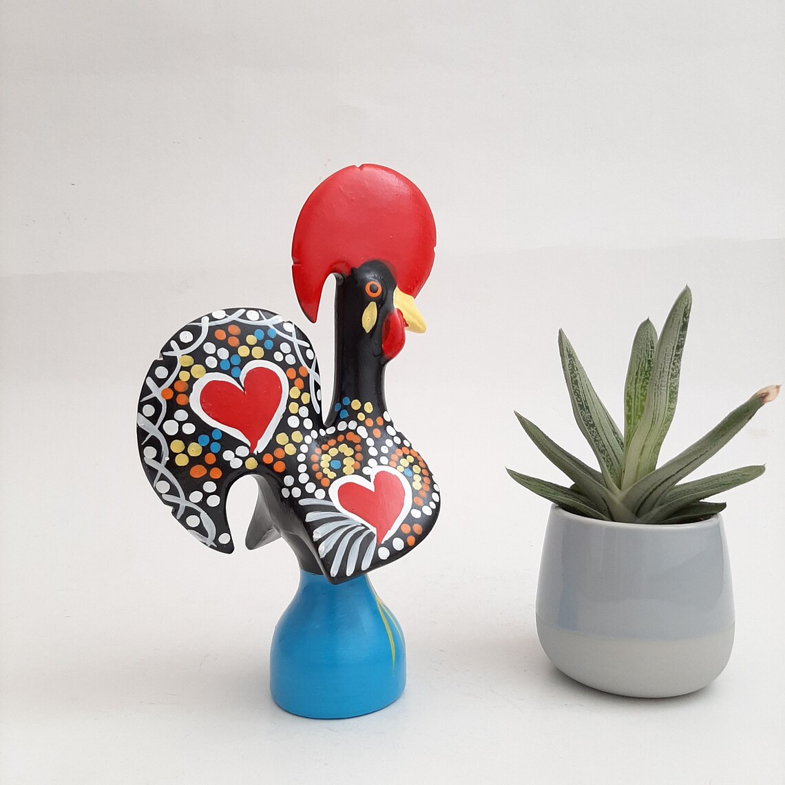 Barcelos Rooster / Ceramic Rooster / Portuguese Rooster / - Etsy
