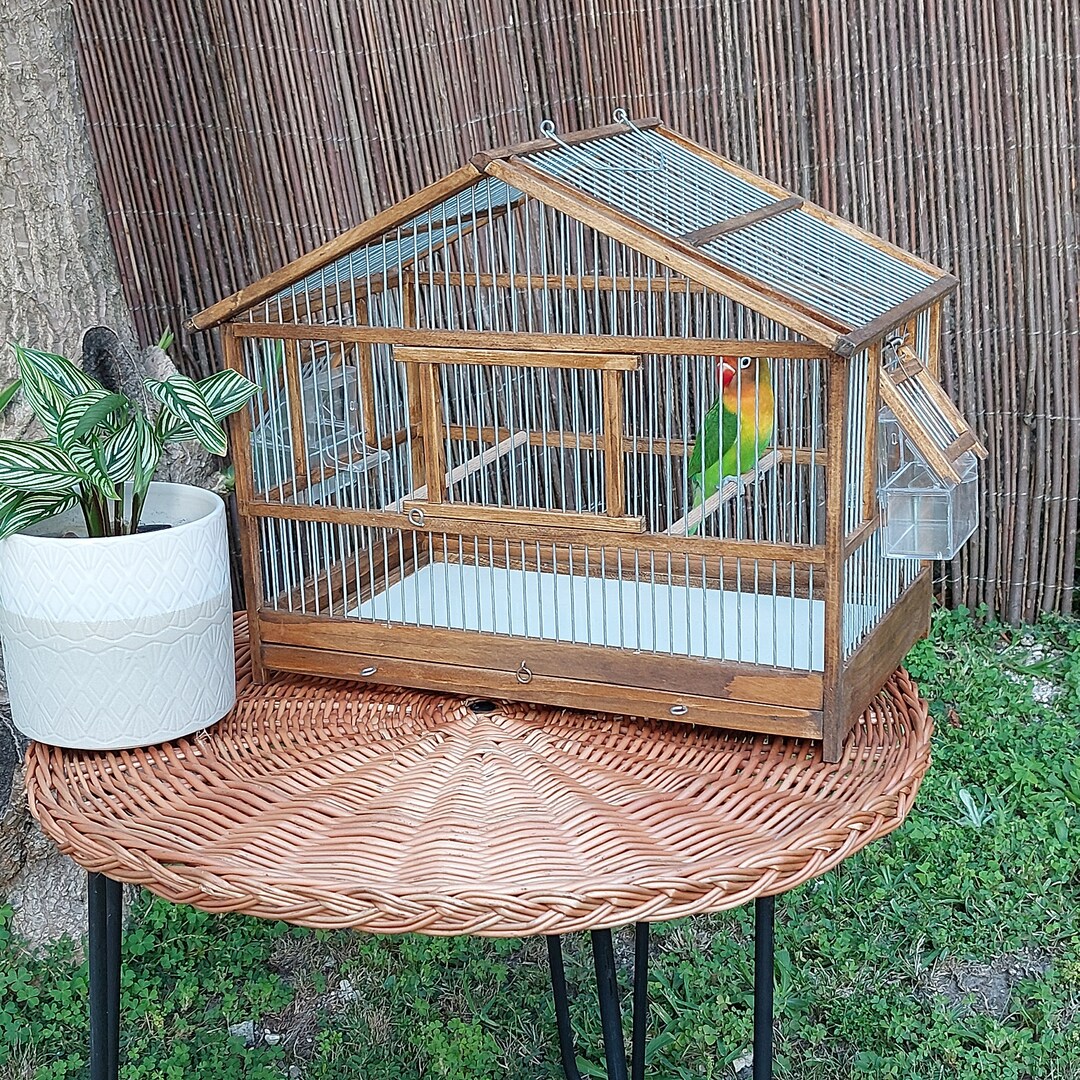 Rustic Bird Cage Full Handmade / Canary Cage / Bird House / - Etsy