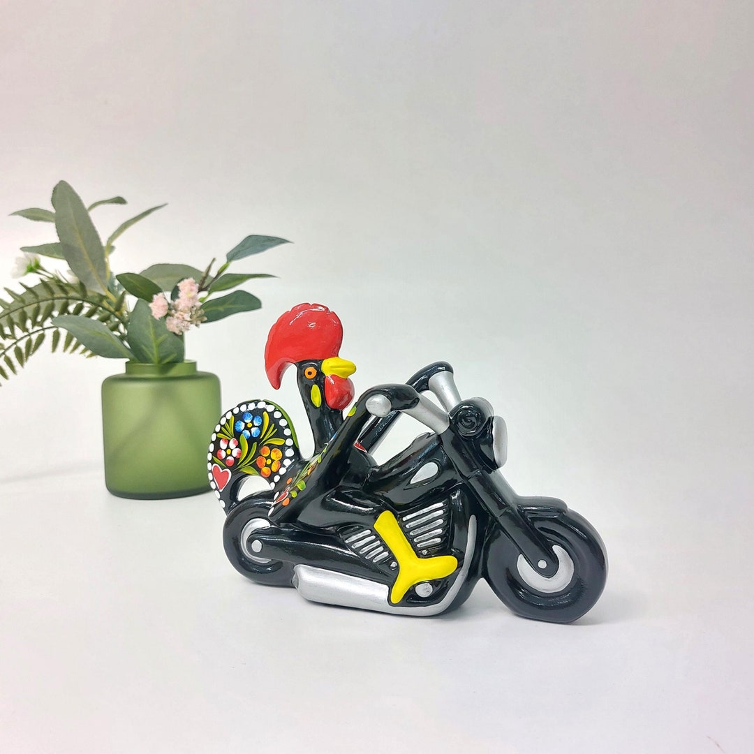 Black Weekend Motorcycle With Rooster / Weekend Motorcycle / Portuguese ...