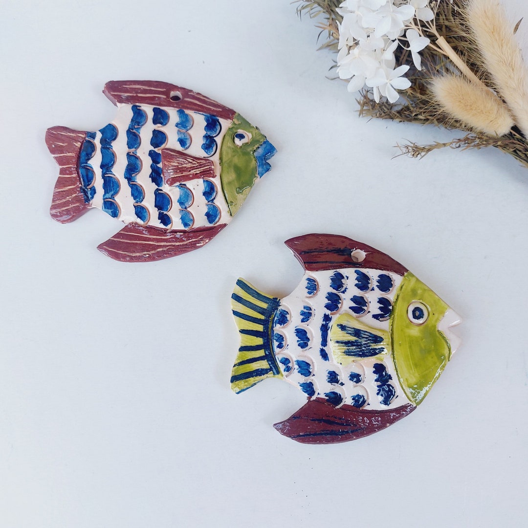 Small Ceramic Fish / Ceramic Fish / Handmade Fish / Tropical Fish ...