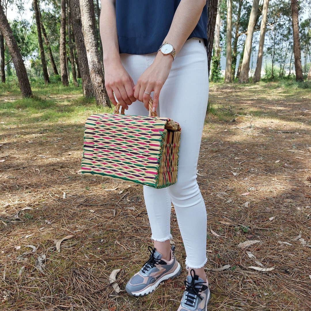 Reed Handbag / Straw Bag / Summer Bag / Straw Basket Bag / Straw Beach ...