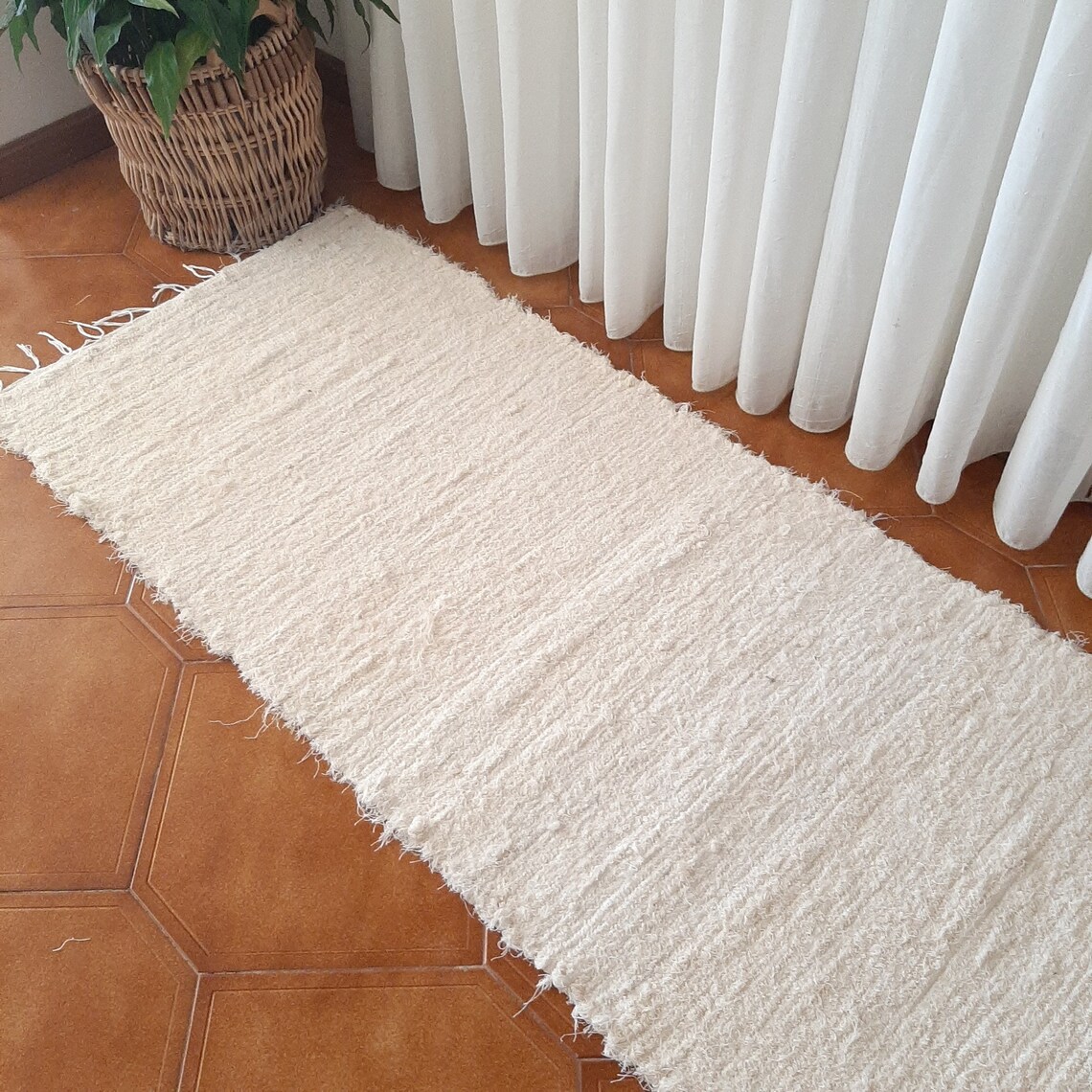 Long Runner 250cm / Cream Rug / Runner Rug / Rag Rug / Soft - Etsy