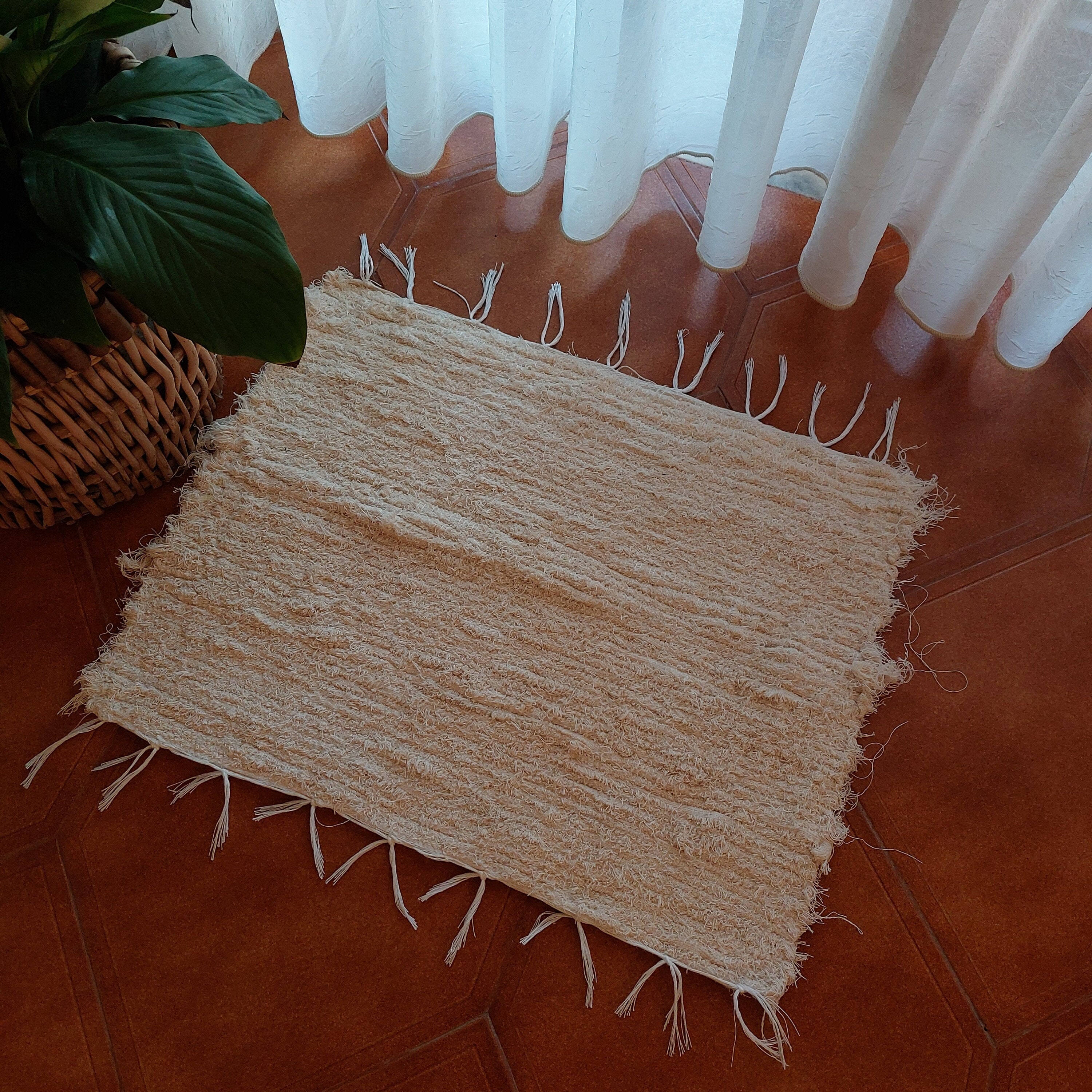 Mini Cream Rug / Woven Rug / Cotton Rug / Soft Rug / Nursery - Etsy