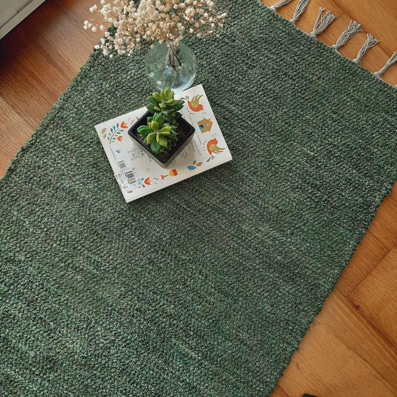 Runner Rug Pine Green 200cm / Kitchen Rug / Rug Runner / Floor Mat ...