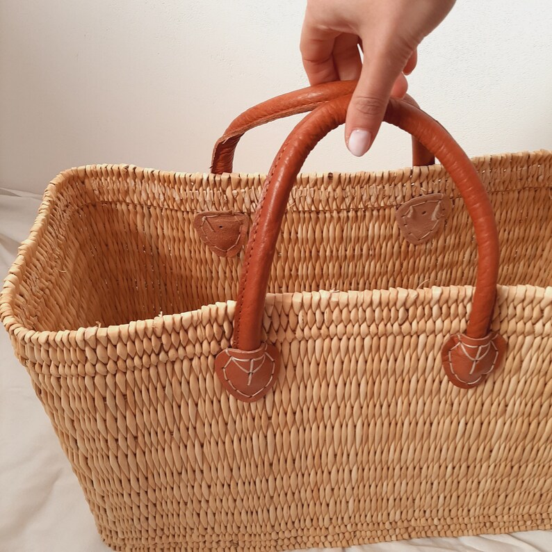 Natural Straw Handbag / Straw Bag / Straw Tote Bag / Market - Etsy