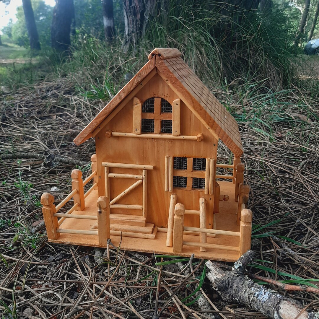 Miniature Farmhouse / Wood House / Little Farmhouse / Handmade Art ...