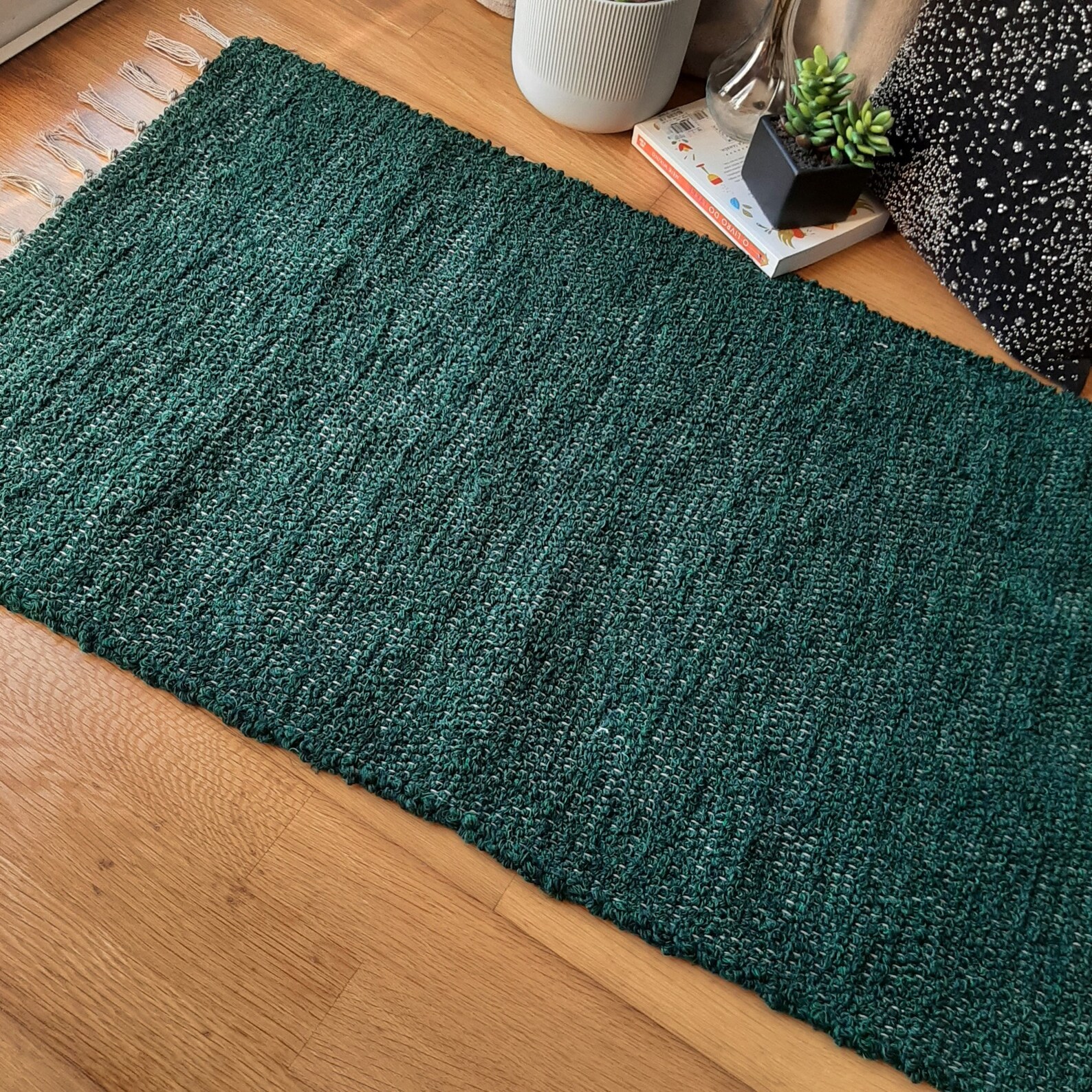 Long Runner Rug Dark Green 300cm / Kitchen Rug / Rug Runner / - Etsy