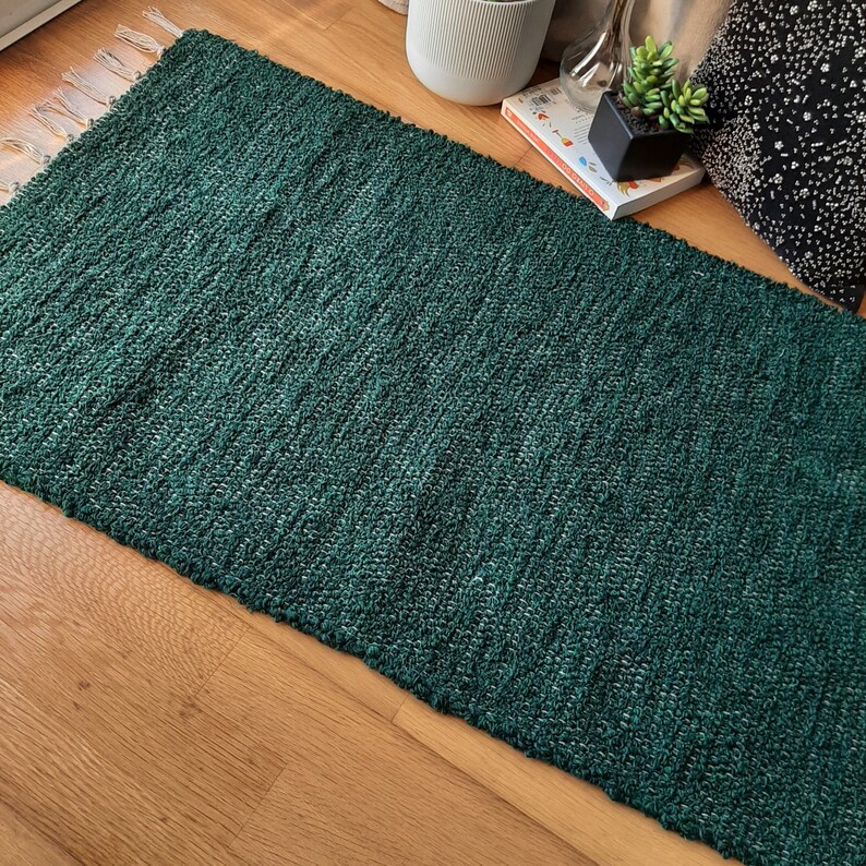 Long Runner Rug Dark Green 300cm / Kitchen Rug / Rug Runner / - Etsy