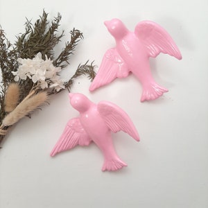Hand Painted Pink Swallow / Ceramic Bird / Portuguese Ceramic / Ceramic ...