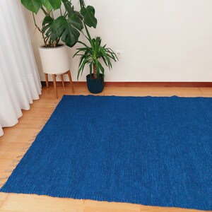 Large Royal Blue Rug / Area Rugs / Washable Rug / Soft Rug / Living ...