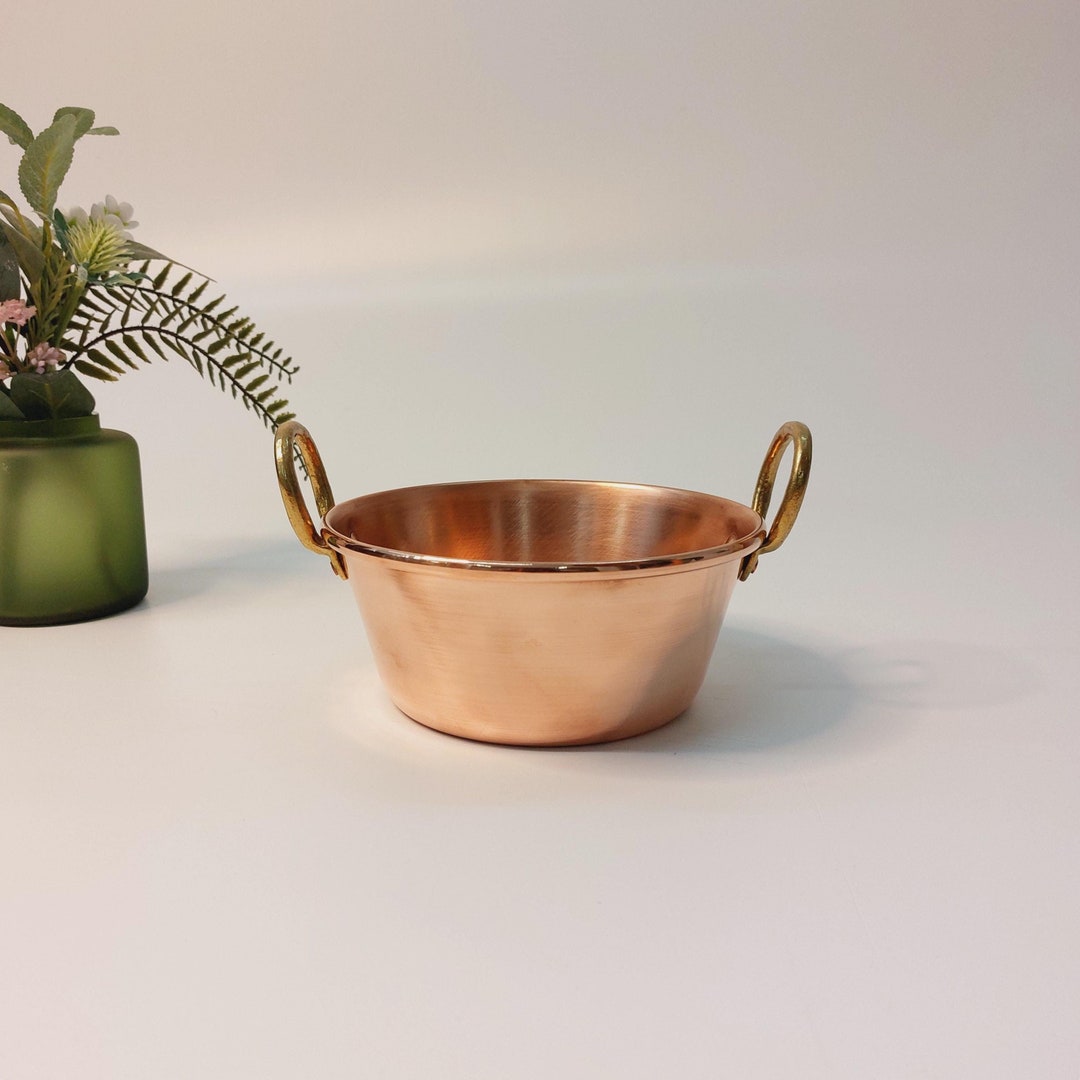 Mini Copper Cauldron Ø 16cm / Copper Pot / Antique Cauldron / Cooking ...