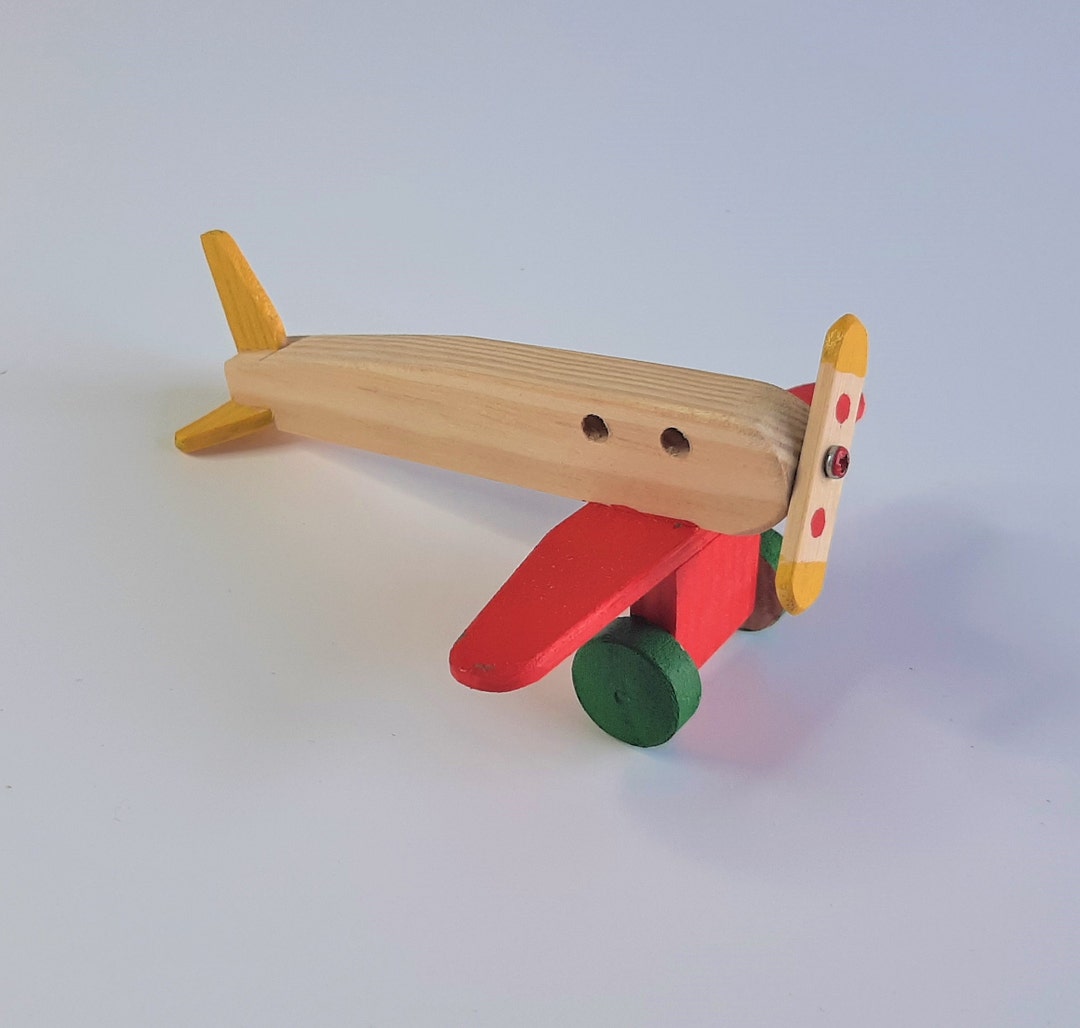 Miniature Wooden Airplane / Biplane / Wooden Toys / Children Toys - Etsy